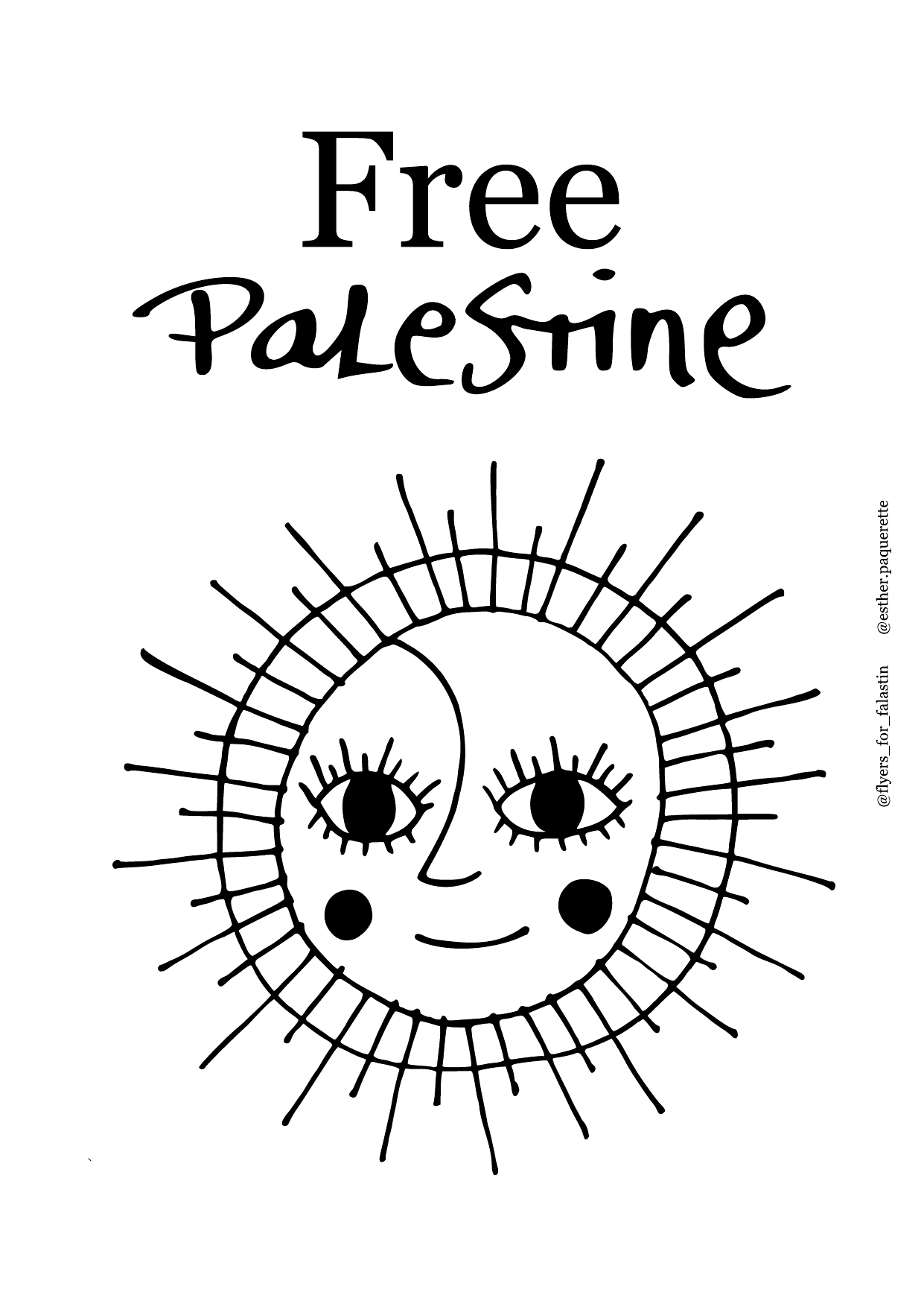 Esther Spruyt @esther.paquerette - Flyers For Falastin