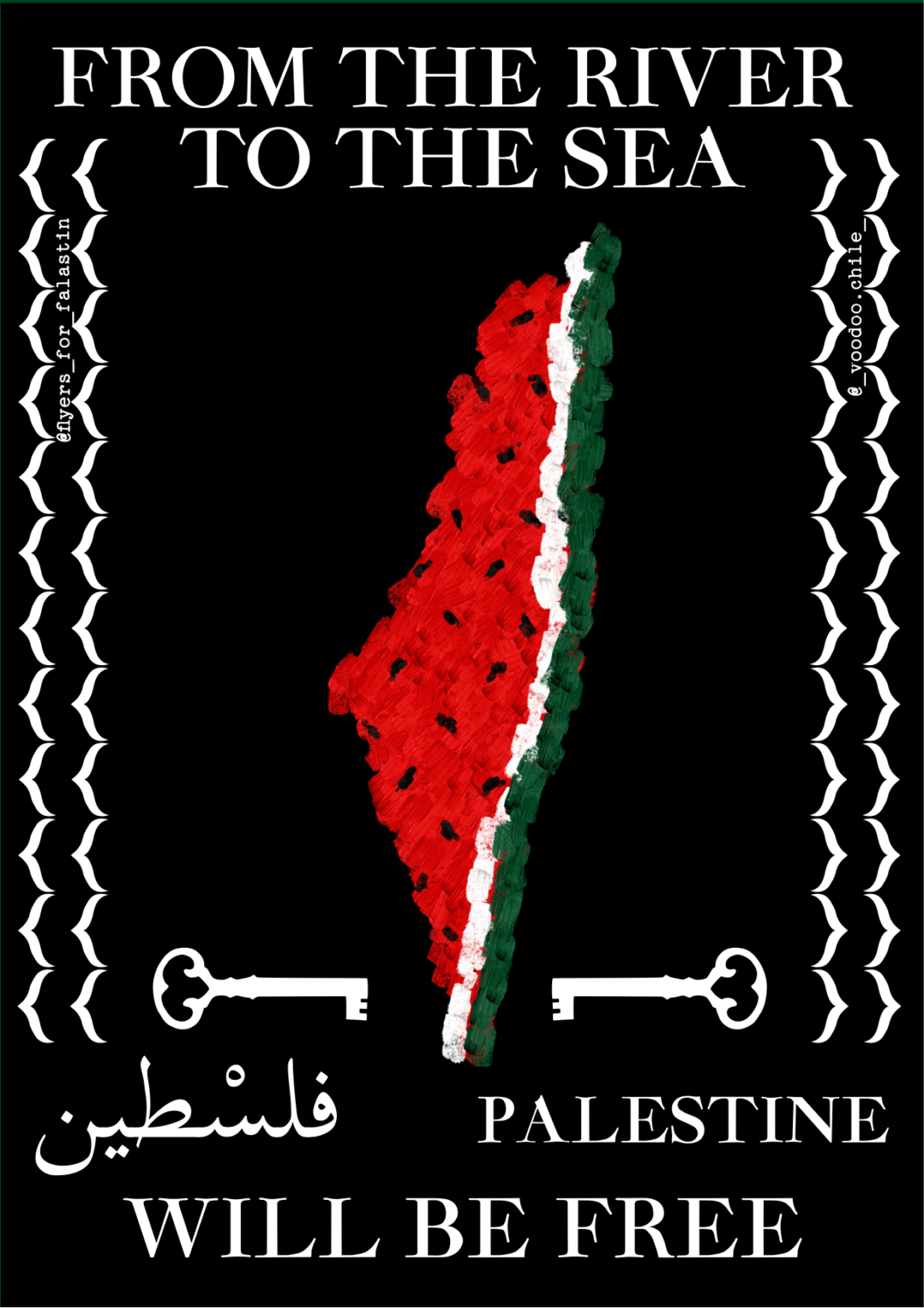 Sumeet @_voodoo.chile_ - Flyers For Falastin