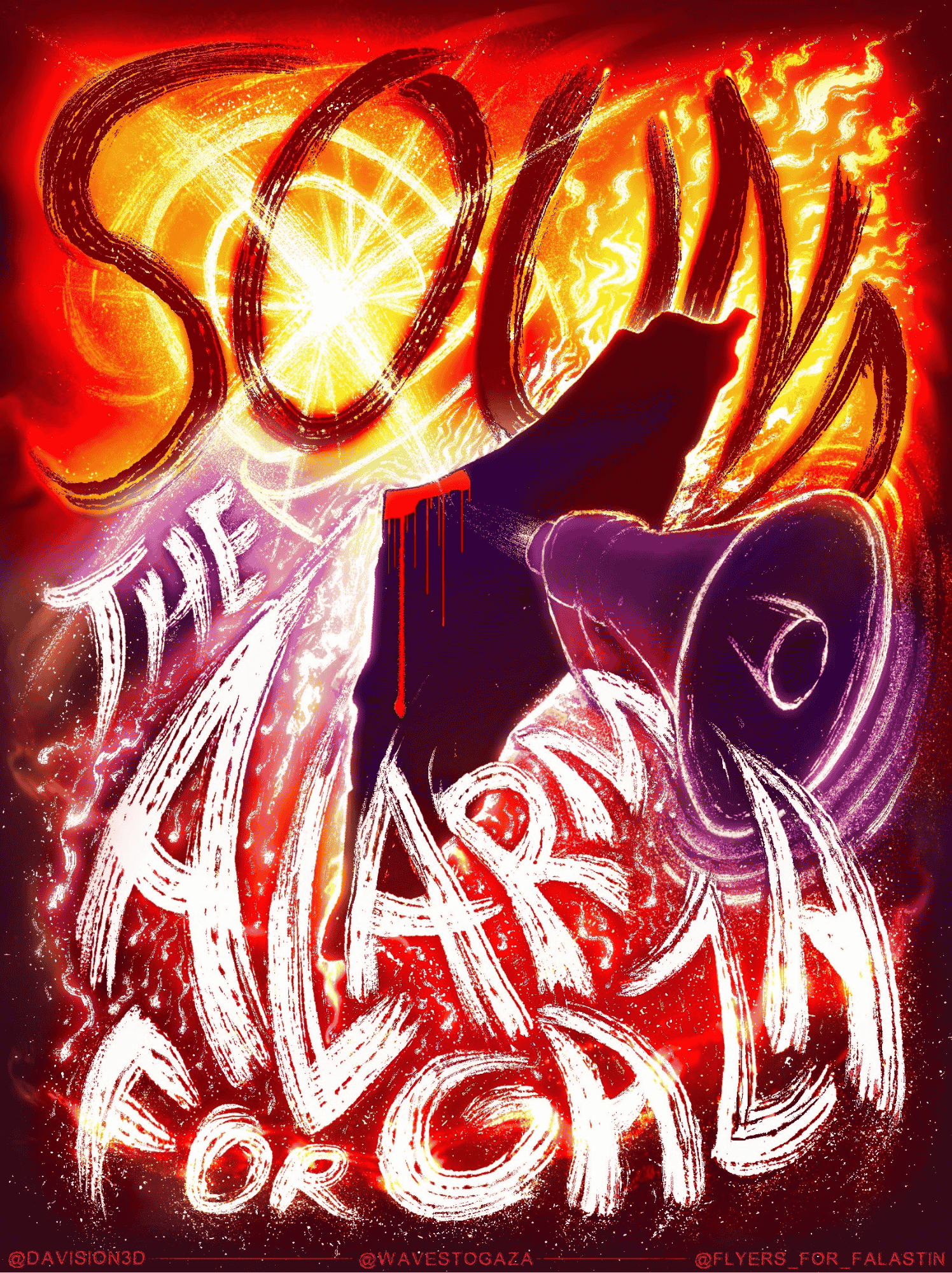 David Hagemann @davision3d - Flyers For Falastin